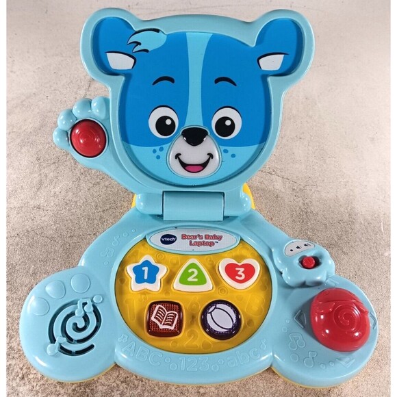 vtech | Toys | Vtech Bears Baby Laptop Blue Learning Toy 55 Song ...